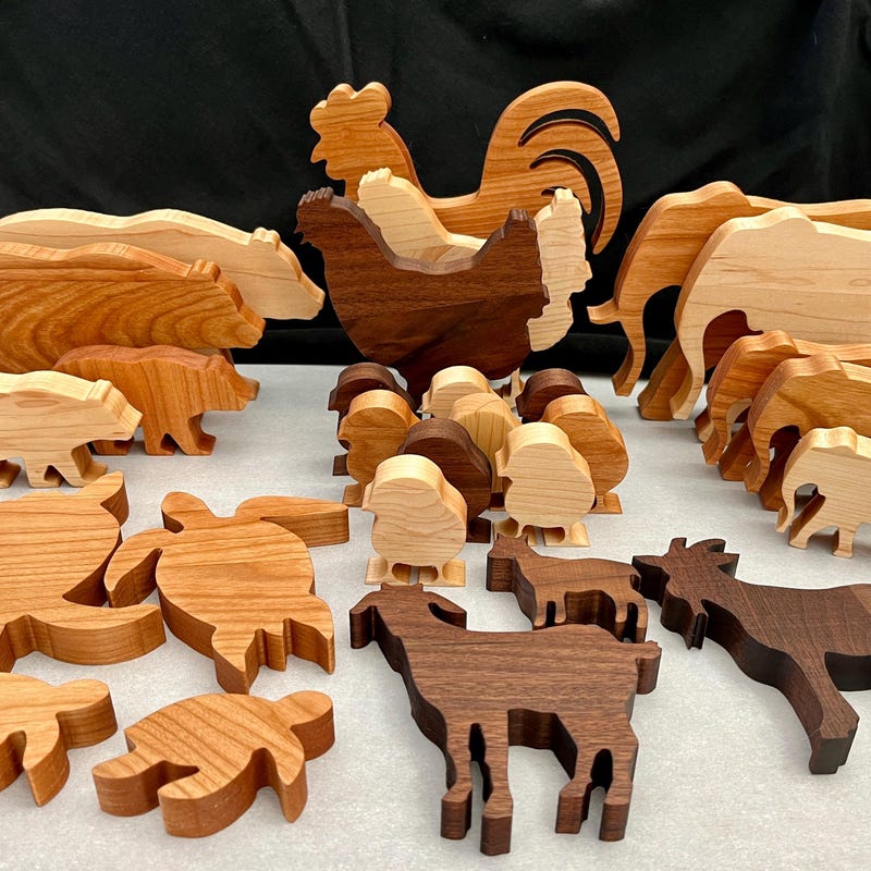 Wooden Animal - Etsy