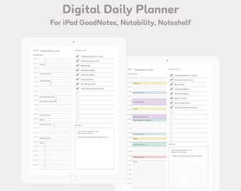 Digital Daily to Do List Template for Ipad Goodnotes | Etsy