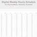 Digital Weekly Time Schedule Hourly Planner for iPad - Etsy