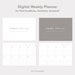 Digital Undated Weekly Planner Page for iPad Goodnotes, Notability ...