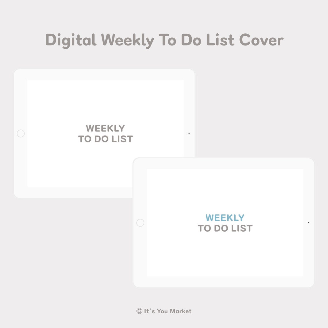 Digital Weekly to Do List Planner for Ipad Goodnotes - Etsy