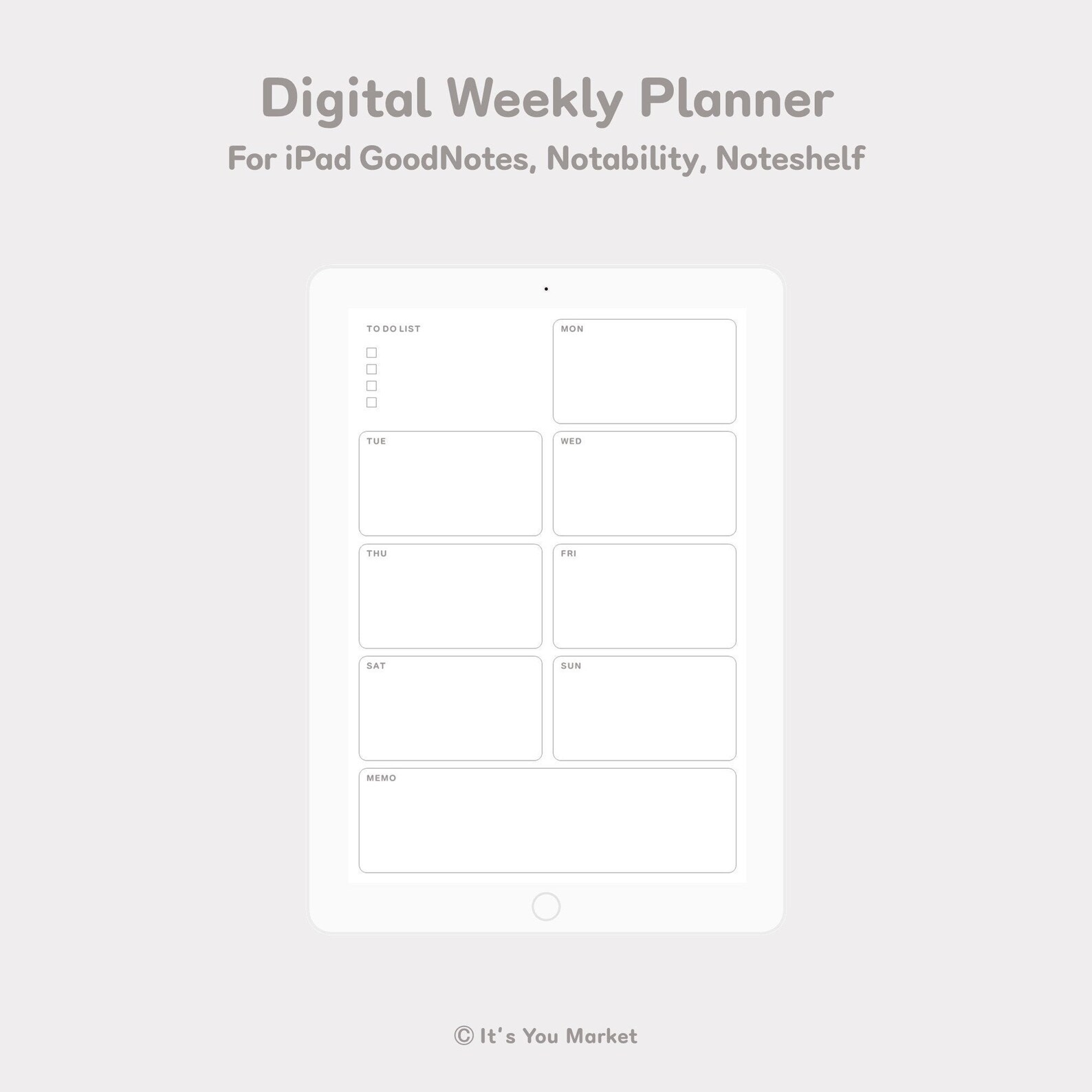 Digital Weekly Planner Weekly to Do List Planner for - Etsy