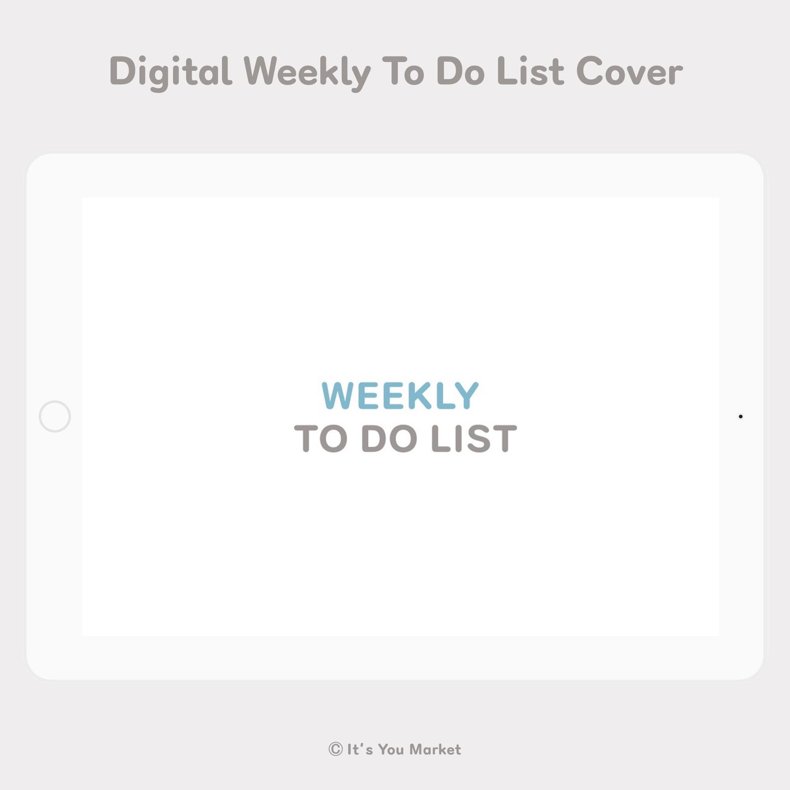 Digital Weekly to Do List Planner for iPad Goodnotes, Noteshelf ...