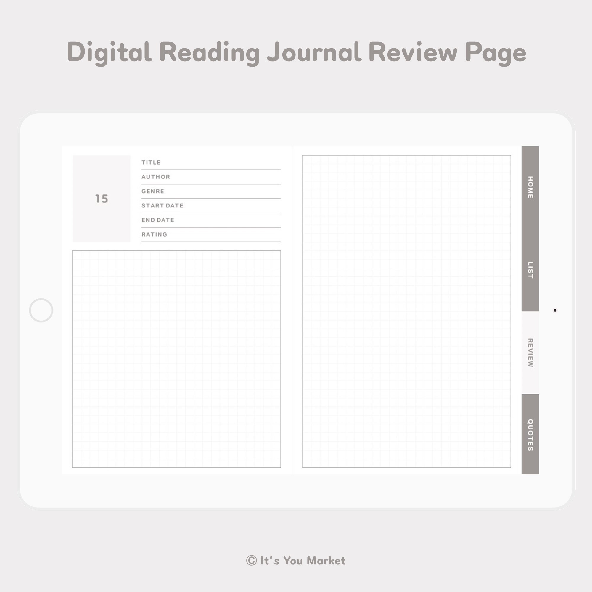 Digital Reading Journal Reading Log Reading Planner 100 | Etsy
