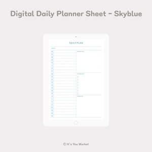 Digital Daily Page Planner for iPad Goodnotes, Noteshelf, Notability - Etsy