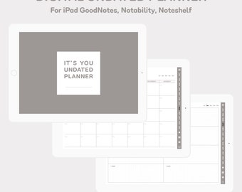 Digital Undated Planner for Ipad Goodnotes Notability | Etsy
