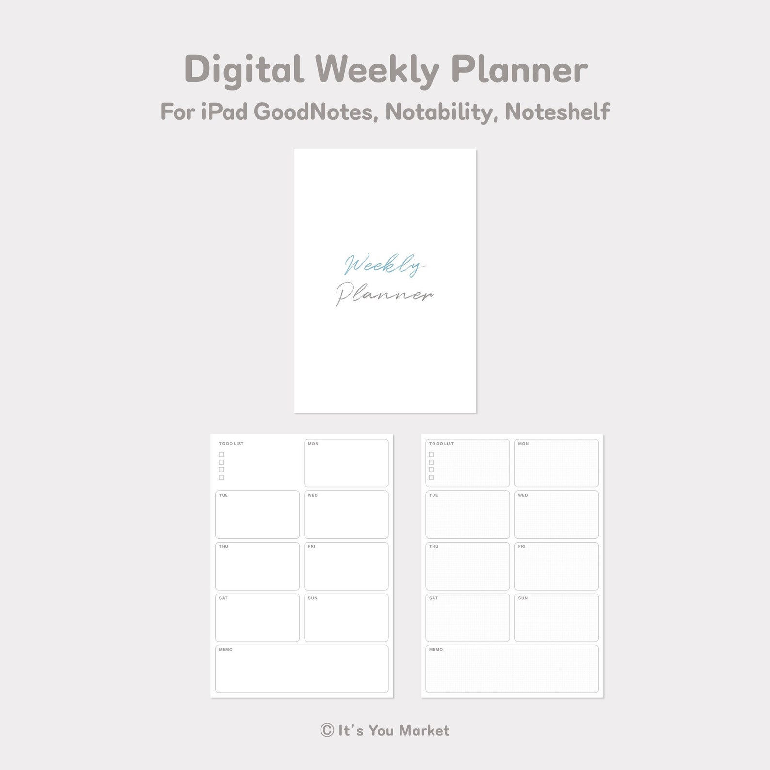 Digital Weekly Planner Weekly to Do List Planner for - Etsy