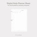 Digital Daily Timetable Planner for iPad Goodnotes Notability - Etsy