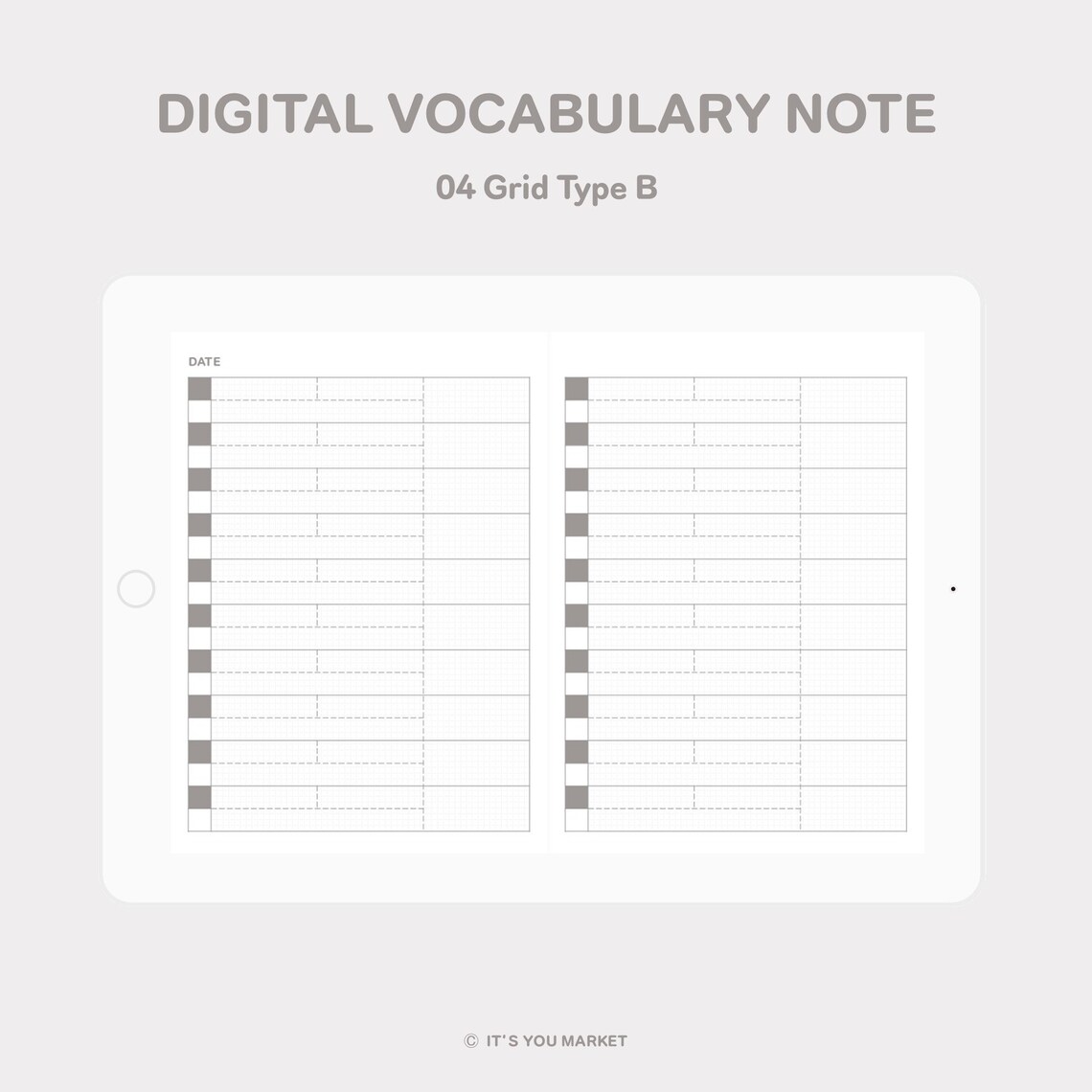 Digital Vocabulary Notebook Template Foreign Language Study Such as ...