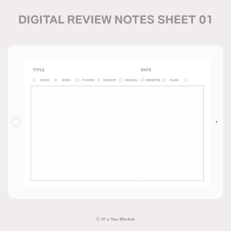 Digital Book, Movie, TV Show, Concert, Exhibition, Etc Review Notes ...