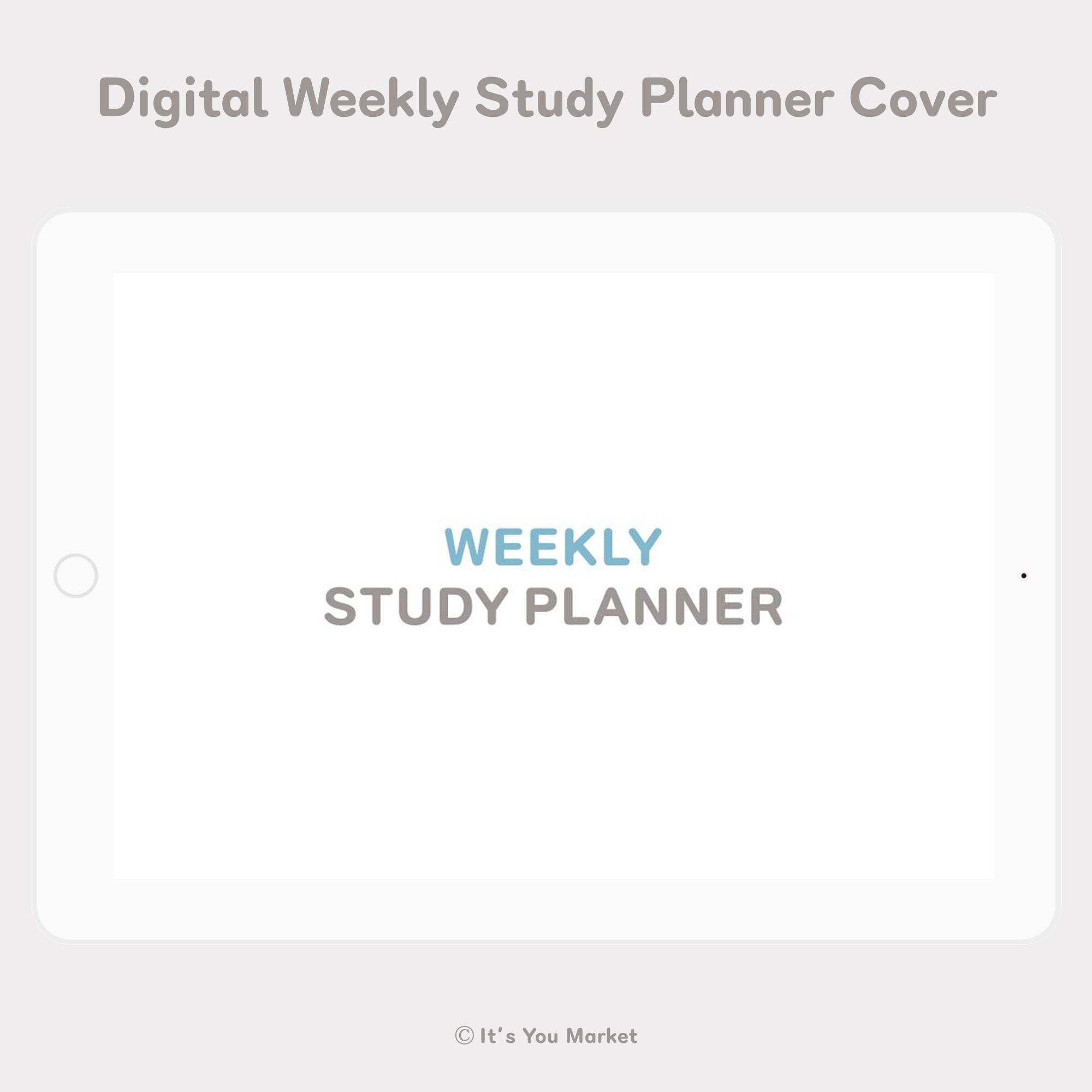 Digital Weekly Student Study Planner Timetable Planner for iPad ...