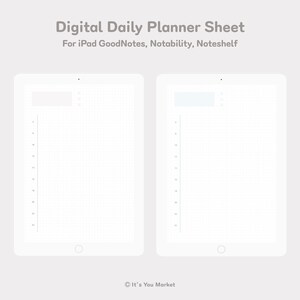 Digital Daily Timetable Planner for iPad Goodnotes Notability - Etsy