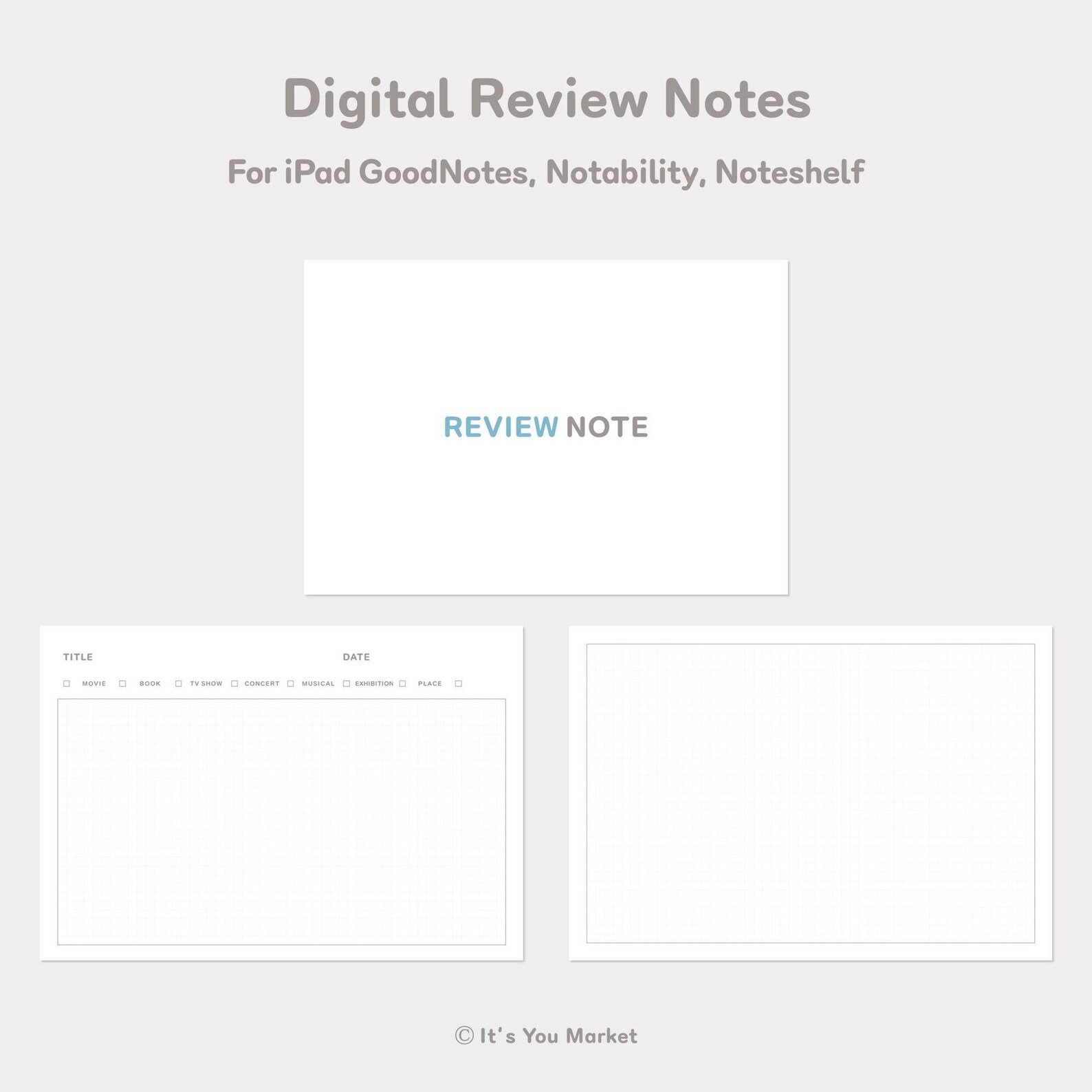 Digital Book, Movie, TV Show, Concert, Exhibition, Etc Review Notes ...