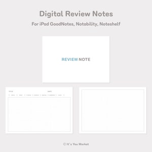 Digital Book, Movie, TV Show, Concert, Exhibition, Etc Review Notes ...