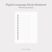 Digital Language Study Notebook, Vocabulary Notebook for iPad Goodnotes ...