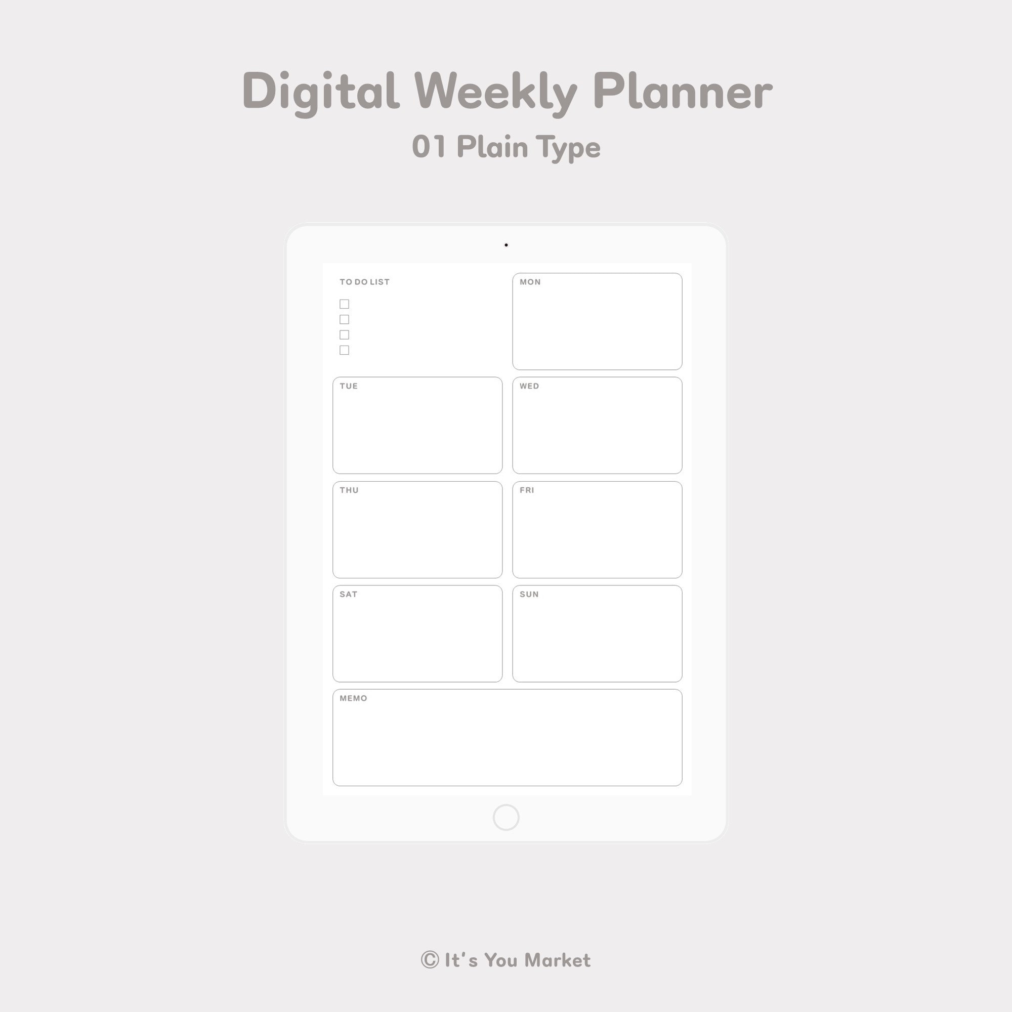 Digital Weekly Planner Weekly to Do List Planner for - Etsy