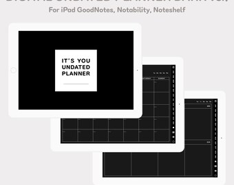 Digital Undated Planner for Ipad Goodnotes Notability | Etsy