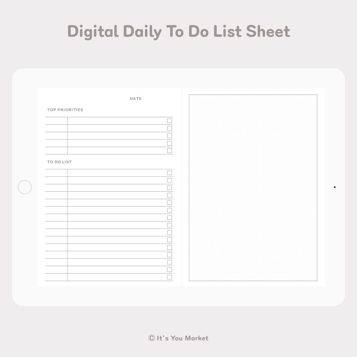 Digital Daily to Do List Template for iPad Goodnotes ...
