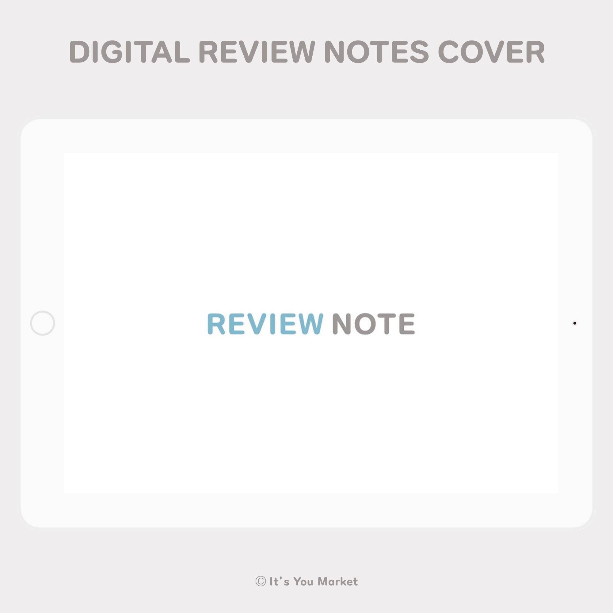 Digital Book, Movie, TV Show, Concert, Exhibition, Etc Review Notes ...
