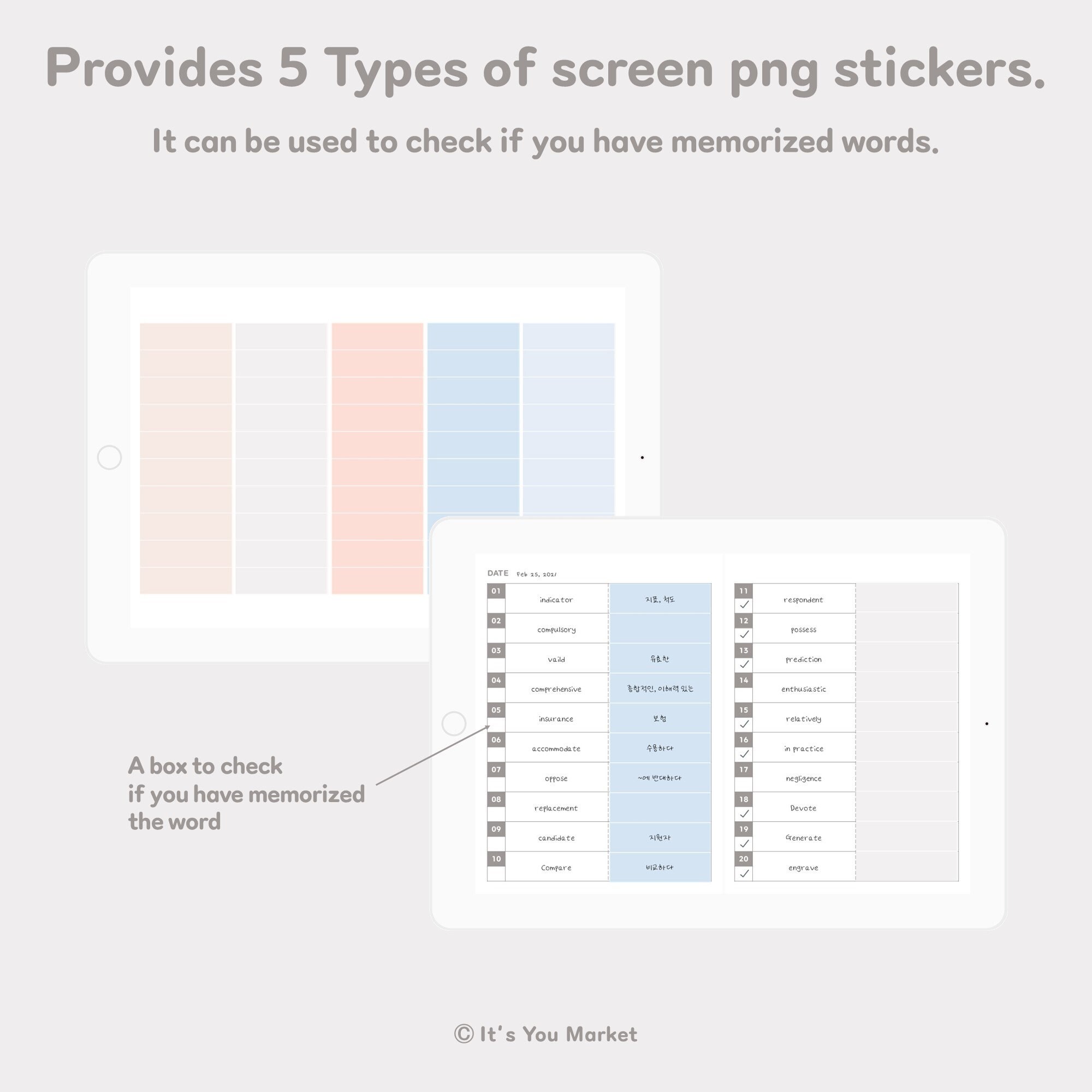 Digital Language Study Notebook Vocabulary Template Such as - Etsy