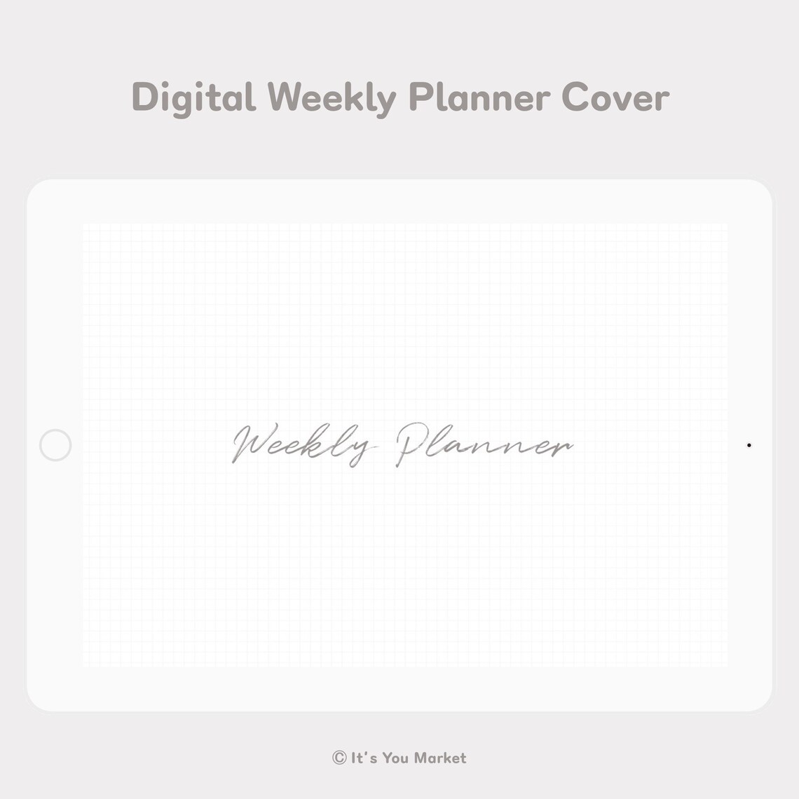 Digital Weekly Planner Page, for iPad Goodnotes, Noteshelf, Notability ...
