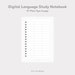 Digital Language Study Notebook, Vocabulary Notebook for iPad Goodnotes ...