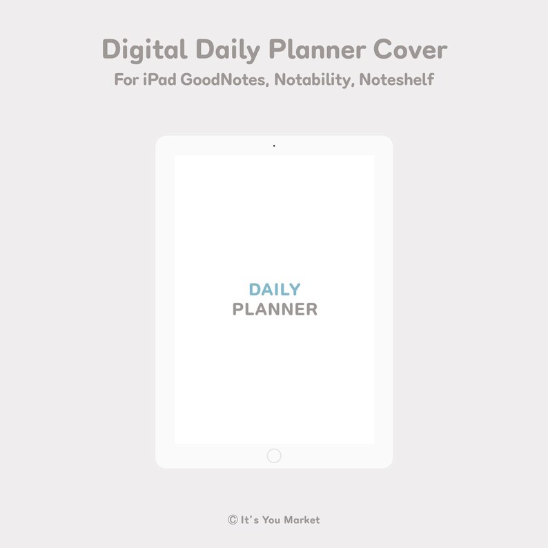 Digital Daily Page Planner for iPad Goodnotes, Noteshelf, Notability - Etsy