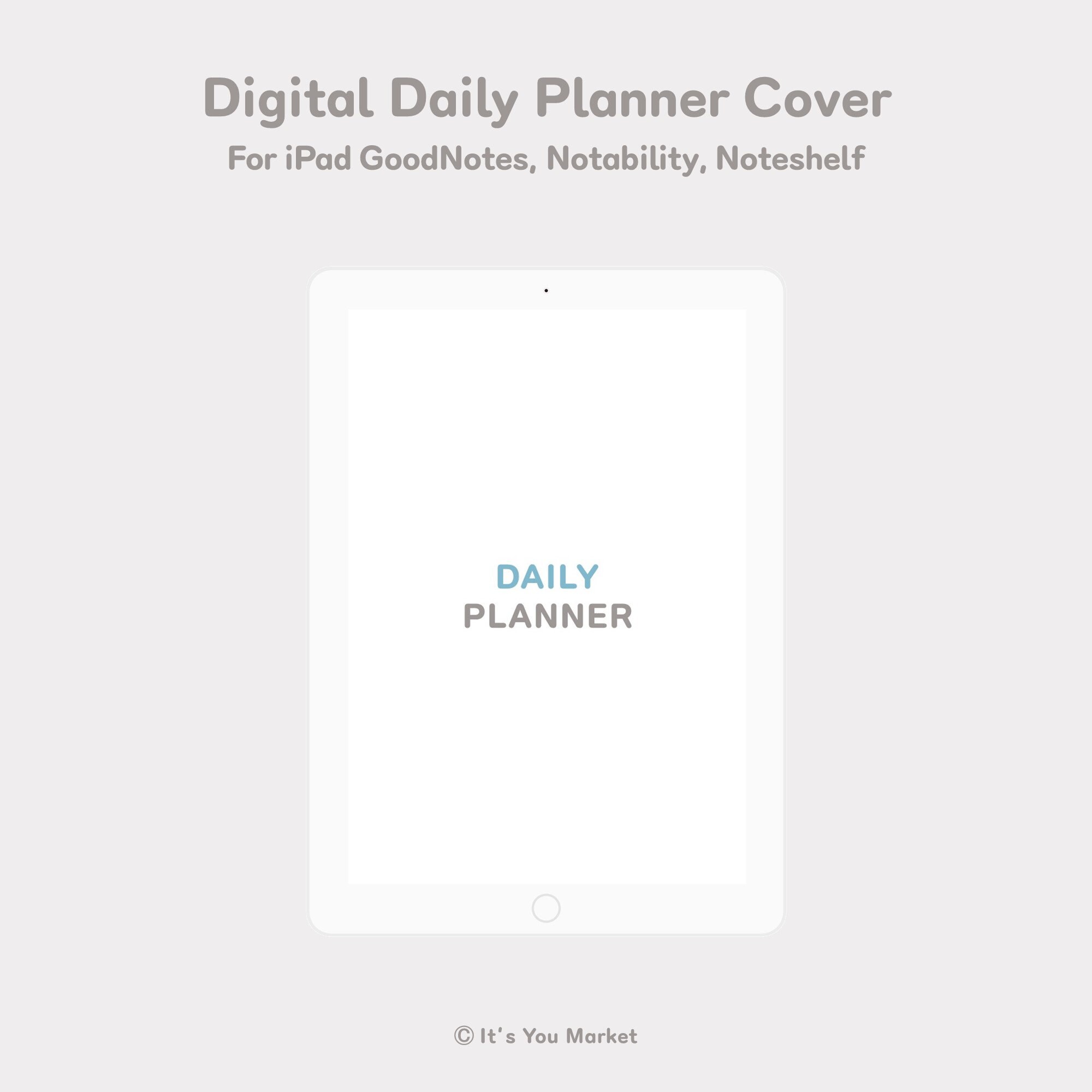 Digital Daily Page Planner for iPad Goodnotes, Noteshelf, Notability - Etsy