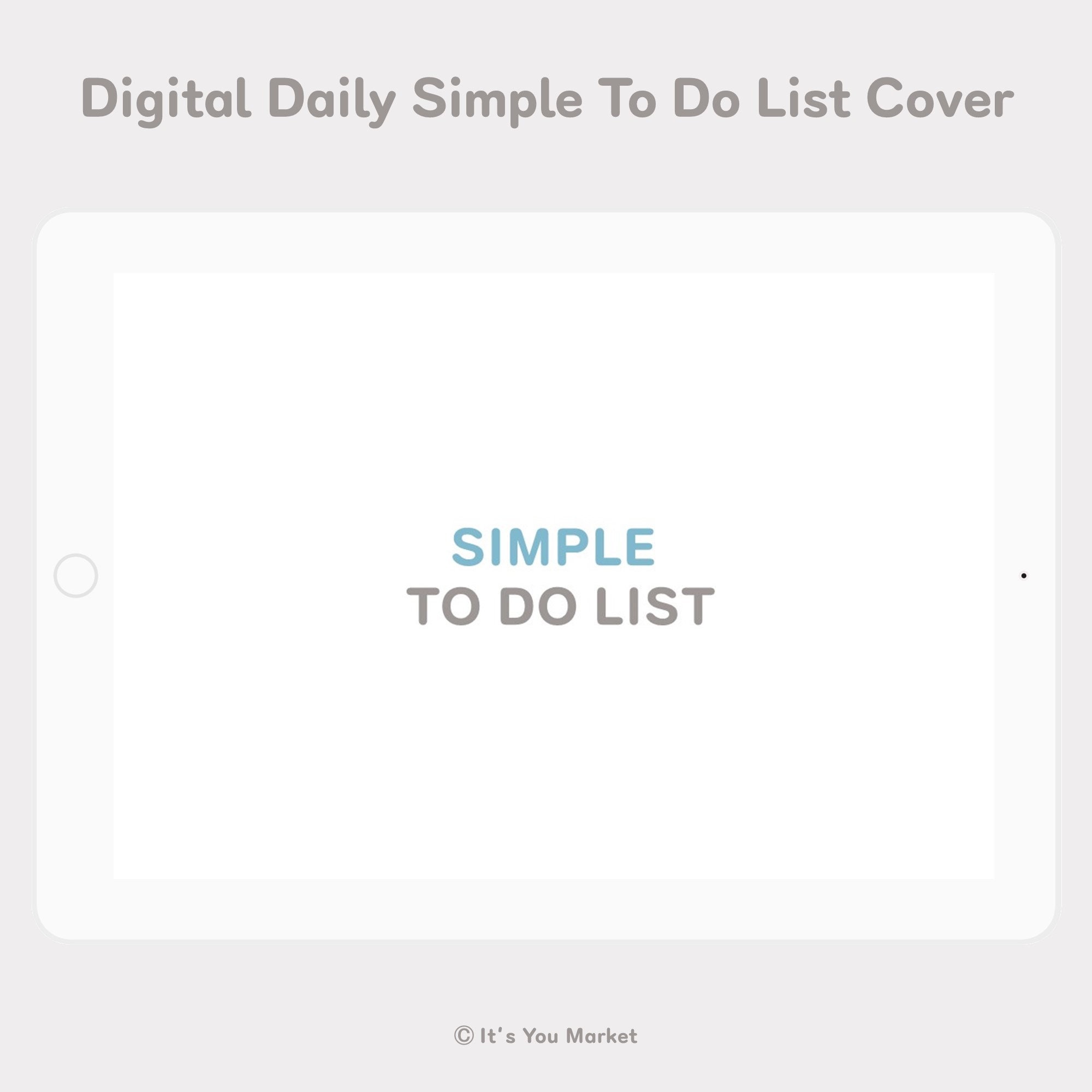 Digital Daily to Do List Template for iPad Goodnotes ...