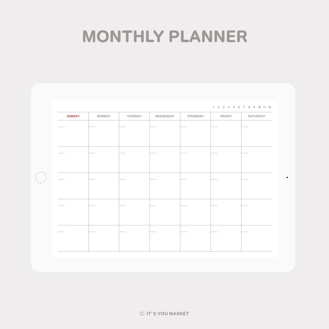 Digital 10 Minute Study Planner, 10 Minute Study Time Planner for iPad ...