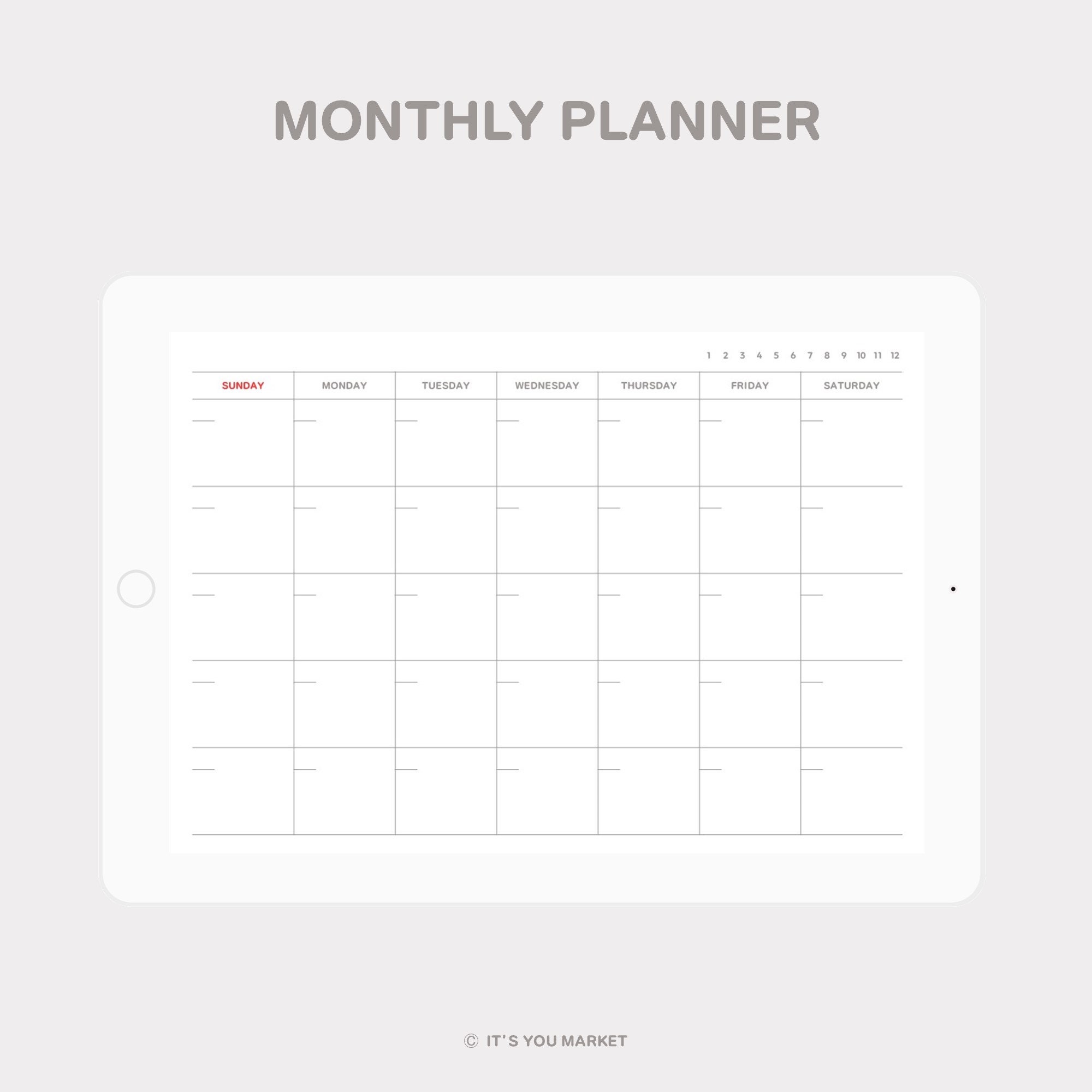 Digital 10 Minute Study Planner, 10 Minute Study Time Planner for iPad ...