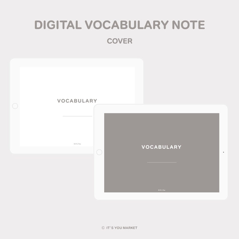 Digital Vocabulary Notebook Template Foreign Language Study | Etsy