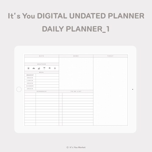 Daily Planner Goodnotes Template Undated Digital Planner - Etsy