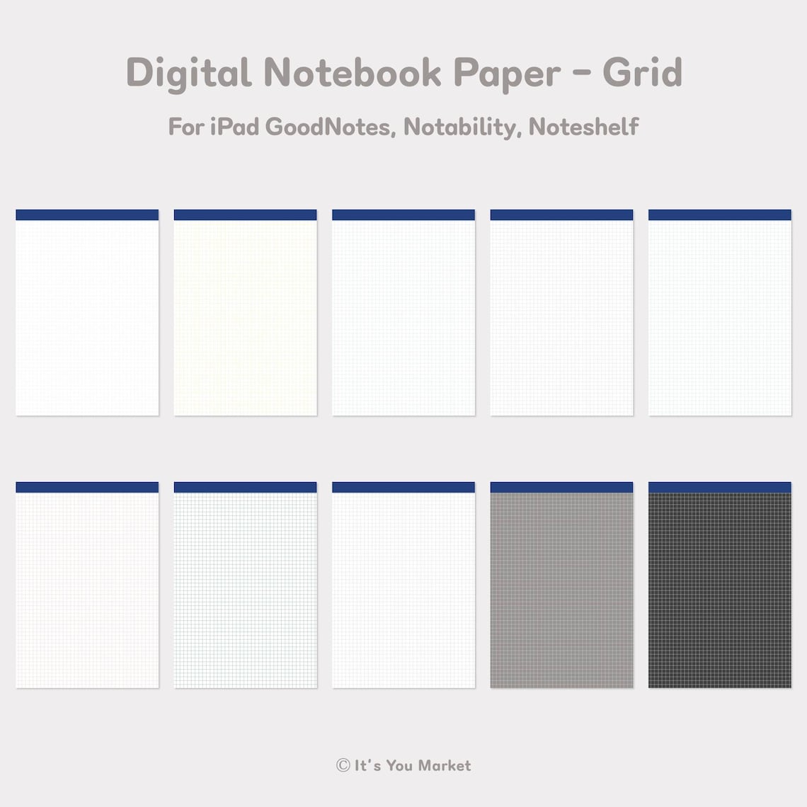 50 Colorful Digital Writing Paper Templates(notebook) : Line, Legal Pad ...