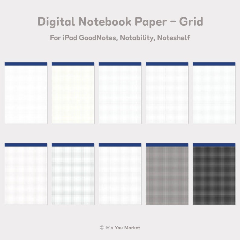 50 Colorful Digital Writing Paper Templates(notebook) : Line, Legal Pad ...