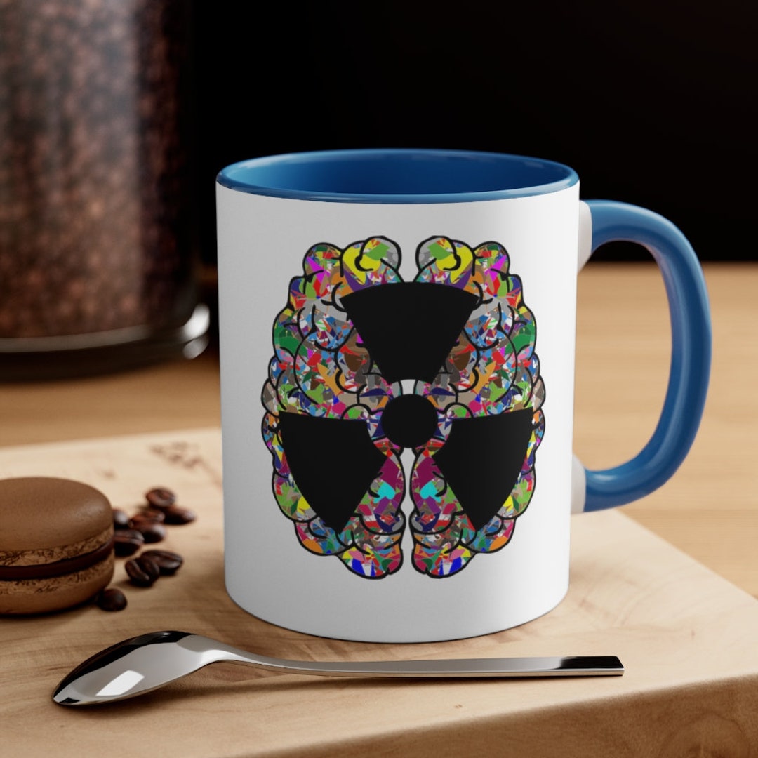 Radiation Symbol Colorful Brain Coffee Mug Nuclear Med - Etsy