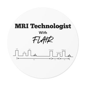 Mri-themed 4"x4" Round Stickers – Magnetic Appeal With a Twist! - Etsy