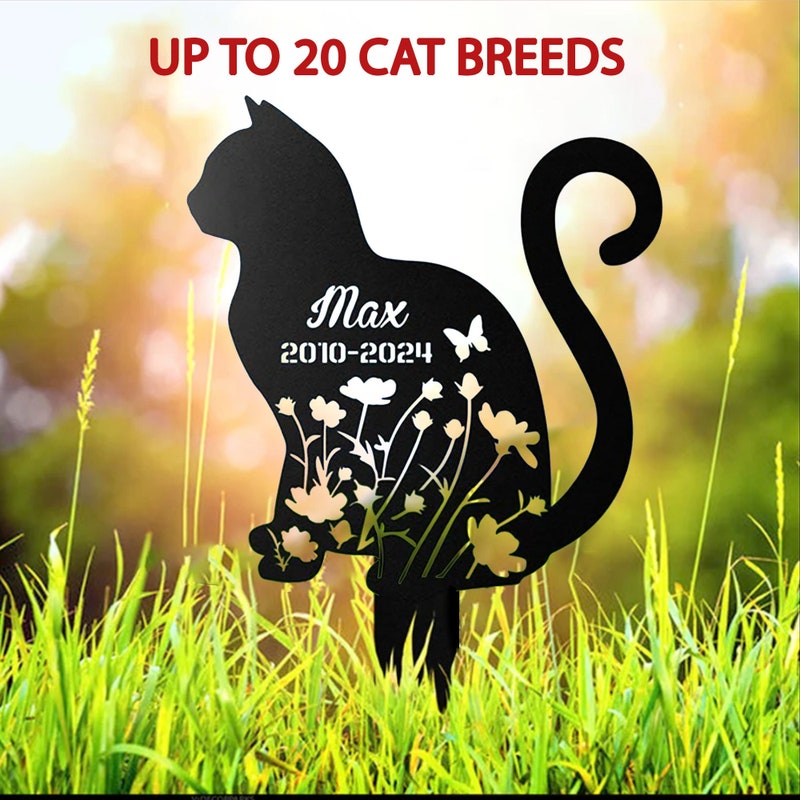 Cat Garden Sign - Etsy