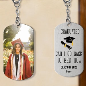 Custom Graduation Keychain 2023, Persionalized Senior Gift, Memorial ...