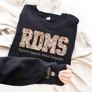 RDMS Sweatshirt, Sonographer Shirt, Registered Diagnostic Medical ...