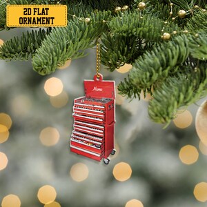 Personalized Mechanic Tool Box Ornament, Mechanic Tool Box Ornament ...