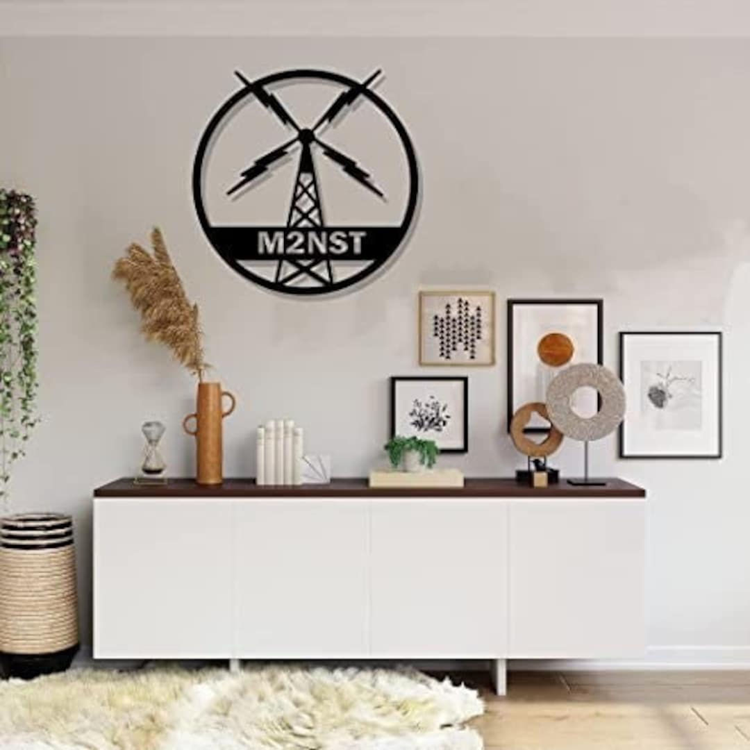 Personalized Ham Radio Metal Sign, Custom Call Sign Amateur Operator ...