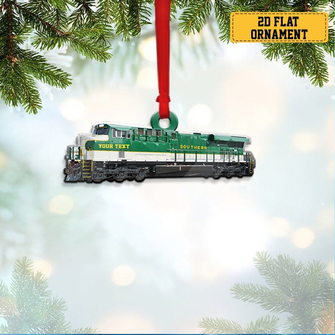 Custom Railroader Christmas Ornament, Custom Name Railroader Ornament, Trainman Ornament, Gifts ...