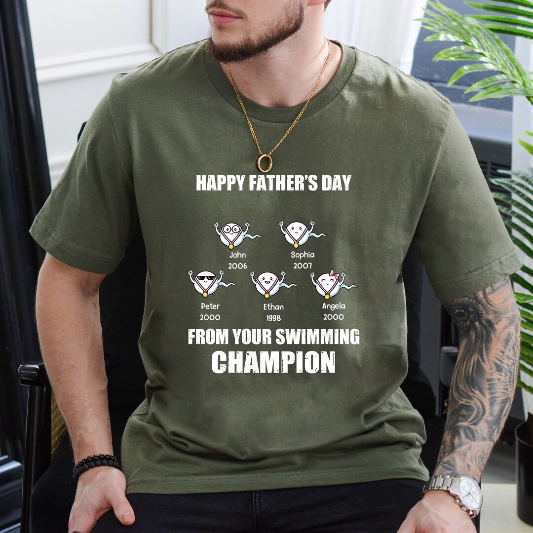 Happy Father's Day From Your Swimming Champion , Father's Day Gift for ...