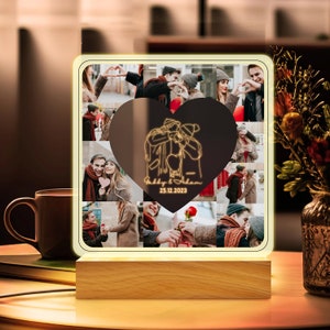 Personalized 3D Photo Lamp, Photo Engraving, 3D Lamp Night Light ...