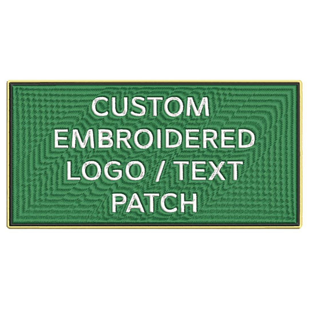 Custom Embroidered Patches, Custom Patches, Text Logo Patches ...