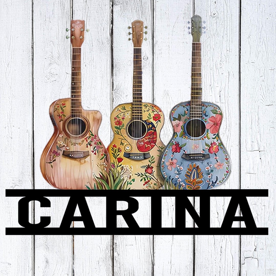 Custom Guitar Metal Sign, Guitar Studio Sign,personalized Guitarist ...