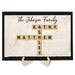 Personalized Our Family Crossword Wooden Plaque, Custom Family Name ...