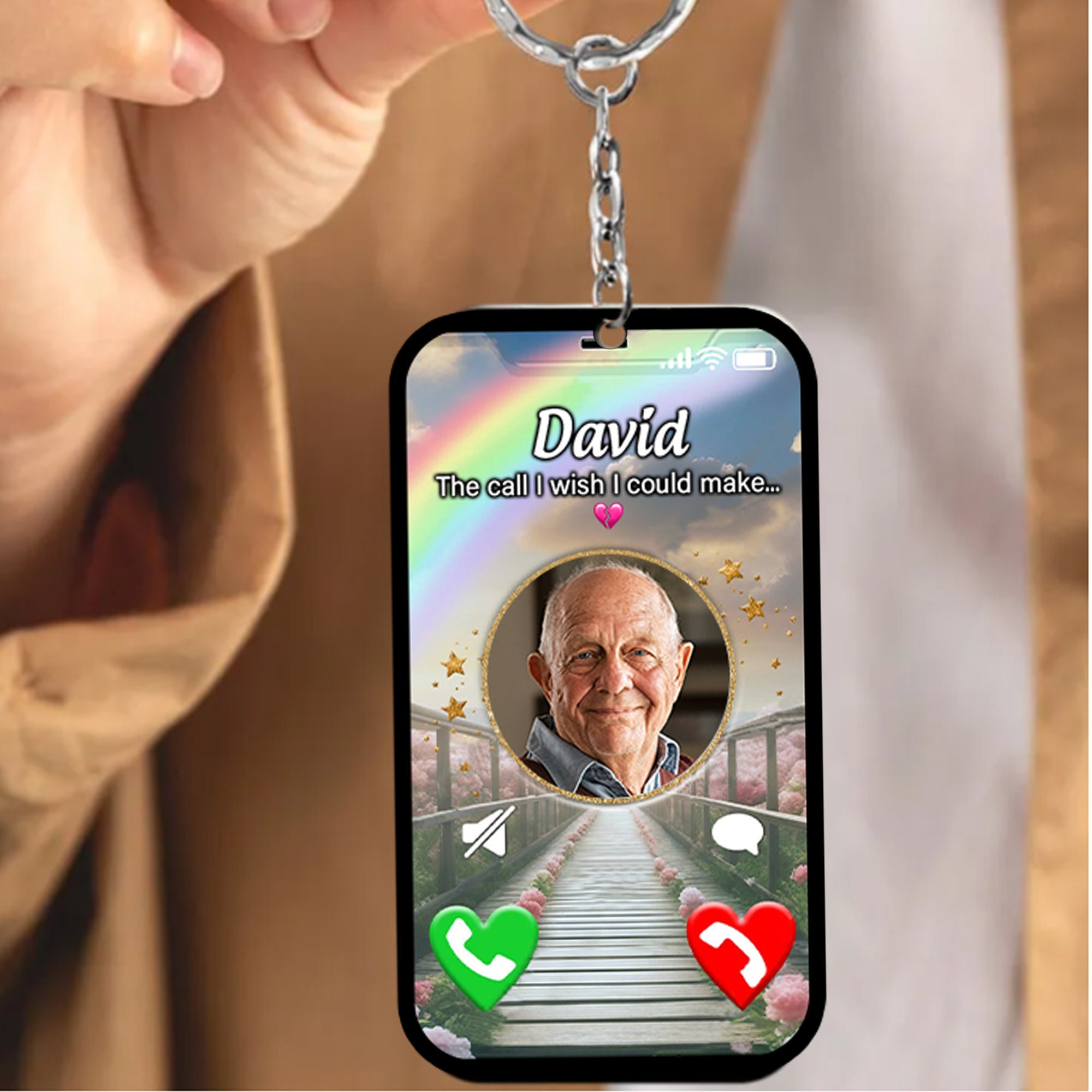The Call I Wish I Could Make Keychain, the Call I Wish I Could Take ...