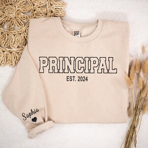 Embroidered Principal Shirt, School Principal T-shirt, Back to School ...